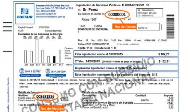 Edesur deberá facturar en base al menor registro de los últimos tres años